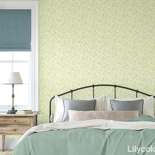 Farmhouse bedroom. Interior mockup. 3d render. | Wallstyle