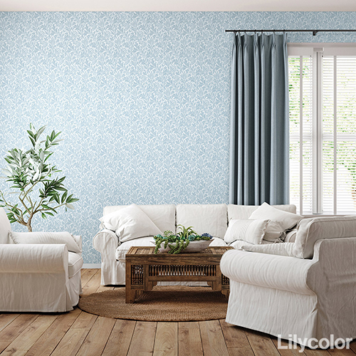 Scandinavian farmhouse living room interior, wall mockup | Wallstyle