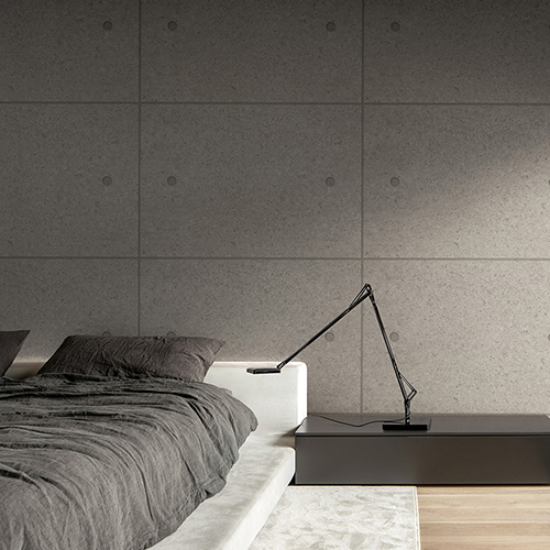 Interior of modern bedroom with large windows | Wallstyle